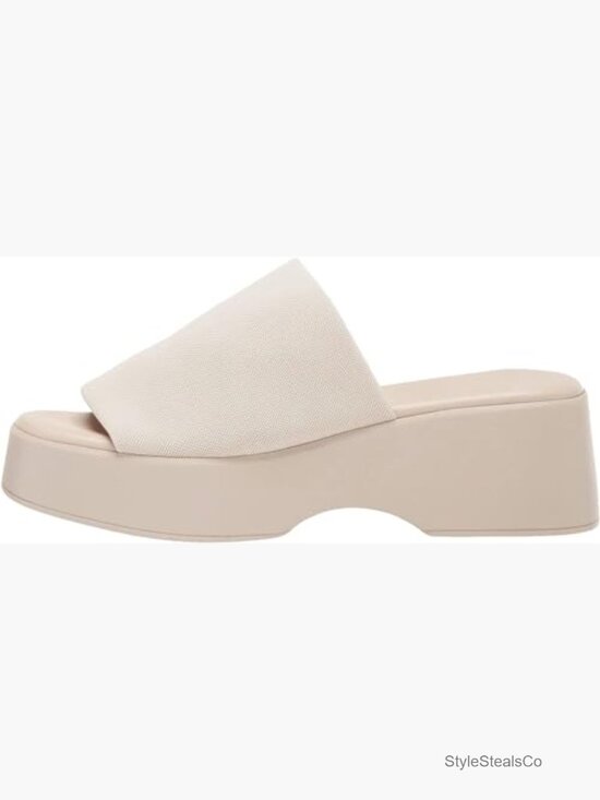 Shoes | Platform Sandals Wedge Slides Open Toe Padded Strap Slip On ...